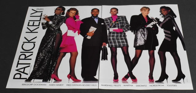 1989 PRINT AD Sexy Heels Fashion Long Legs Lady Red Head Patrick Kelly ...
