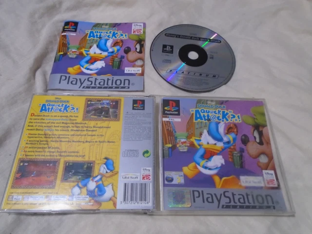 DONALD DUCK QUACK Attack Disney PS1 (COMPLETE) Sony PlayStation ...