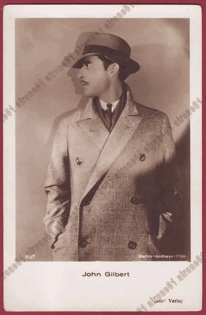 JOHN GILBERT 25 ATTORE ACTOR CINEMA MUTO SILENT MOVIE STAR Cartolina ...