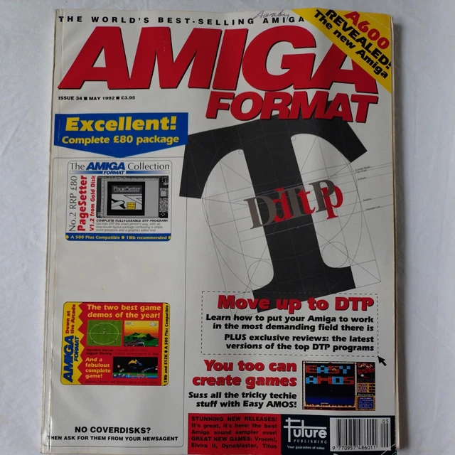 AMIGA FORMAT MAGAZINE - Issue 34, May 1992 £1.99 - PicClick UK