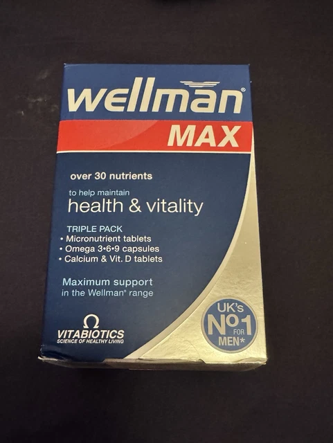 VITABIOTICS - WELLMAN Max - Health & Vitality - 84 Tablets £14.23 ...