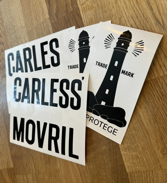 CARLESS MOVRIL STICKER Decal Set 2 Gallon Petrol Oil Fuel Can £9.99 ...