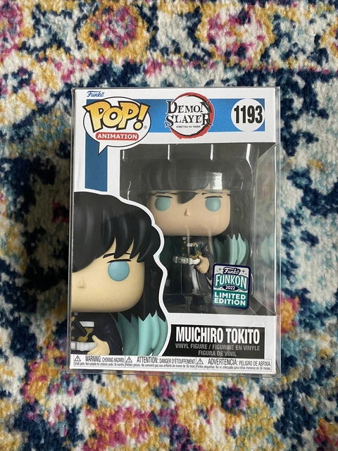 MUICHIRO TOKITO DEMON Slayer Funko POP #1193 Limited Edition Sticker w ...