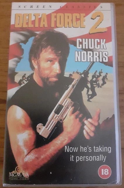 DELTA FORCE 2 (1990) Chuck Norris Billy Drago VHS Video Tape LIKE NEW ...