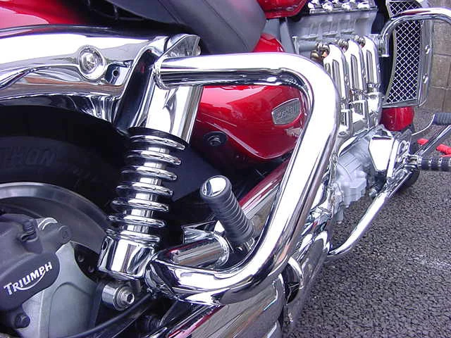 GENUINE OEM TRIUMPH Rocket 3 rear crash dresser bar A9758047 right hand ...