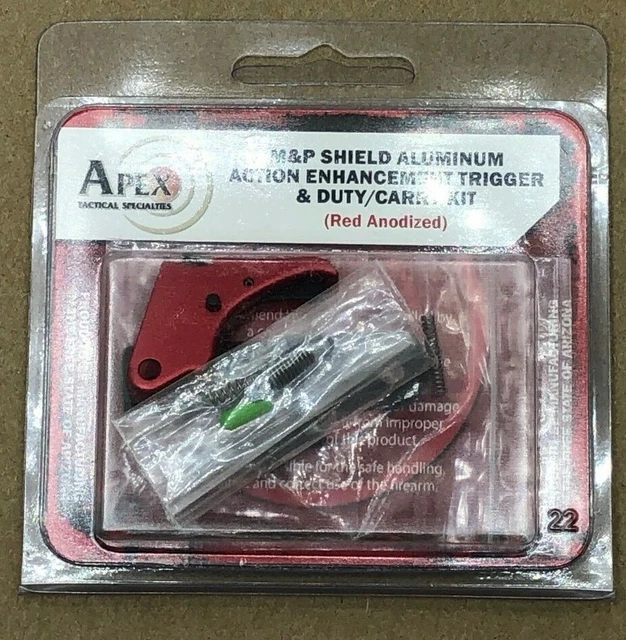 *APEX-TACTICAL FOR S&W Shield Duty/Carry Action Enhancement Trigger ...