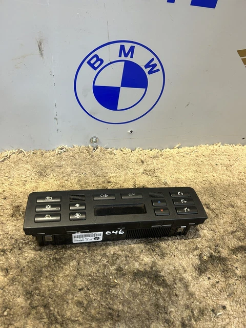 BMW E46 HEATER Control Climate Panel Module Unit Dual Dashboard Trim ...