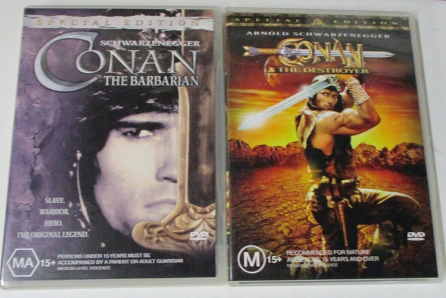 CONAN THE BARBARIAN + Conan The Destroyer - Arnold Schwarzenegger - 2 ...