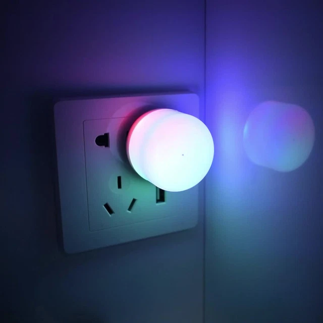 MINI PORTABLE USB Plug Lamp Computer Power Bank Socket Night Light ...