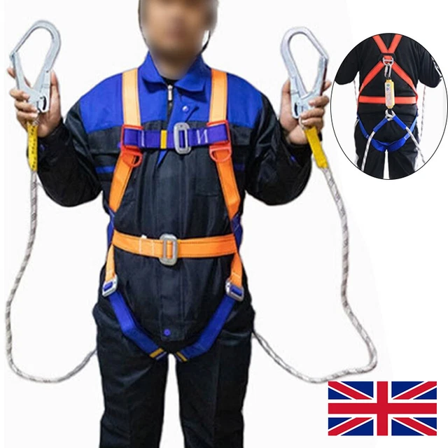 FULL BODY FALL Protection Harness Safety Climbing Harness Fall Arrest ...