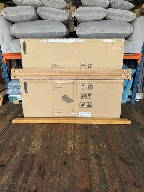 JOHN LEWIS EDWIN Wood Bed Frame, 150cm King size £799 - New £617.70 ...