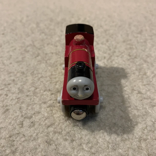 THOMAS FRIENDS RHENEAS Red Train Tank Engine Wooden Railway Toy Figure ...