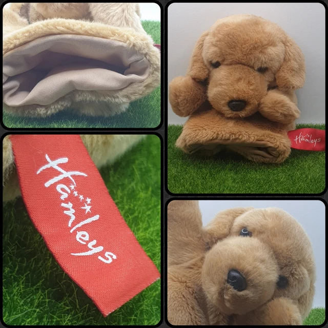 HAMLEYS DOG GOLDEN Yellow lab Hand Puppet 10 inch Excellent Condition £ ...
