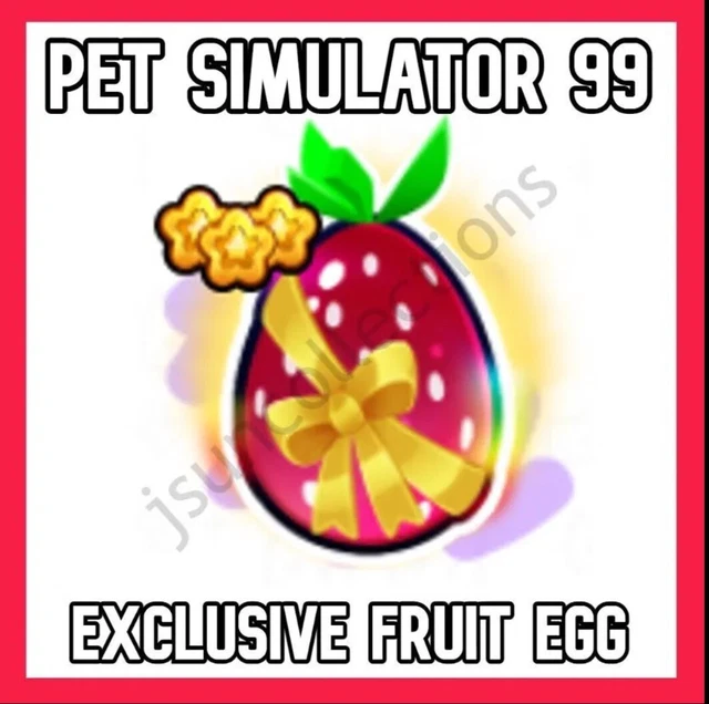FRUIT EGG (PS99) - Roblox Pet Simulator 99 - Pet Sim 99 $2.60 - PicClick CA