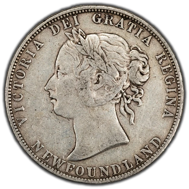 NEWFOUNDLAND 1894 50 Cents Half Dollar Silver Coin - Very Fine $120.00 ...