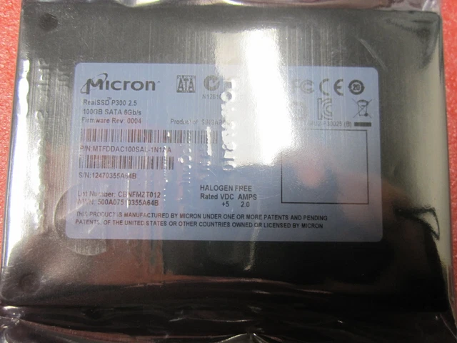 MICRON REALSSD P300 50GB 2,5" SSD Solid State Festplatte MTFDDAC050SAL ...