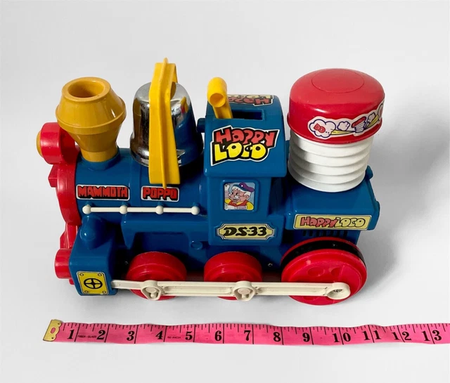 80S VINTAGE TRAIN Toy Locomotive Push n go Happy Loco Collectible Made ...