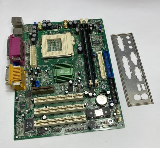 SIS 630 (P6S630E/S3L) Socket 370 Motherboard with 3 x PCI Slots and ...