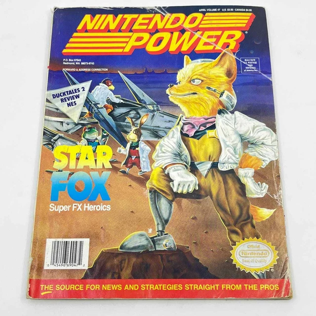 NINTENDO POWER MAGAZINE Volume 47 Star Fox With Poster Te9 £13.79 ...