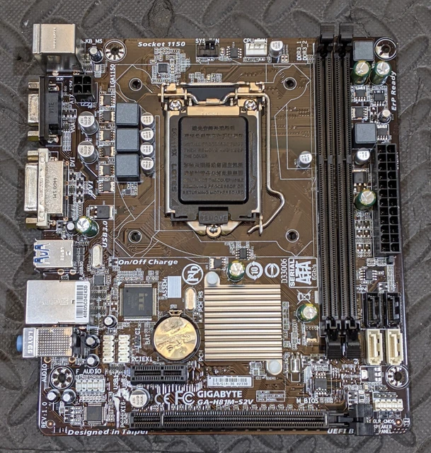 GIGABYTE GA-H81M-S2V LGA1150/SOCKET H3 Motherboard Only £39.95 - PicClick UK