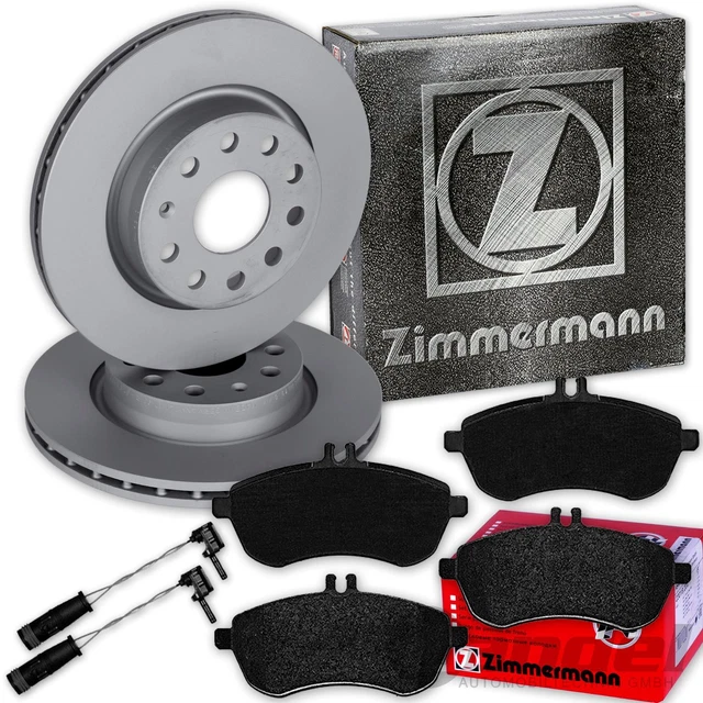 ZIMMERMANN DISQUES DE Frein 288mm + Revêtements Avant pour Mercedes Classe C EUR 149,72 ...