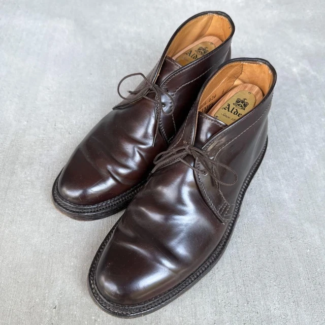 ALDEN SHOES SHELL Cordovan 13394 Chukka Boots Lace-Up #8 Burgundy Men ...