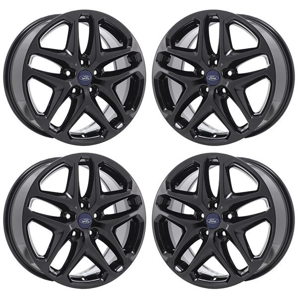 17& FORD FUSION Gloss Black Exchange Wheels Rims Factory Oem 3957 2013 ...
