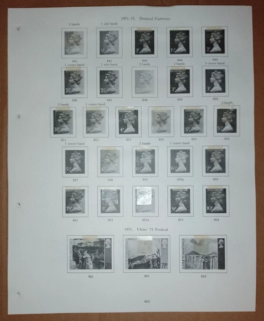 STANLEY GIBBONS GREAT Britain 1971-80 4-Ring Illustrated Stamp Album ...