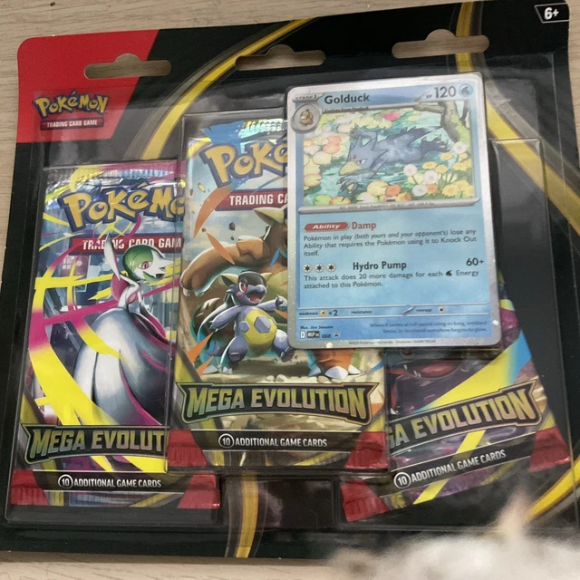 POKÉMON TCG MEGA Evolution 3P Blister: Golduck NEW £23.99 - PicClick UK