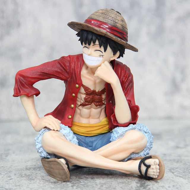 ONE PIECE LUFFY Sitting posture Figure Statue Anime Model Doll Toys New ...