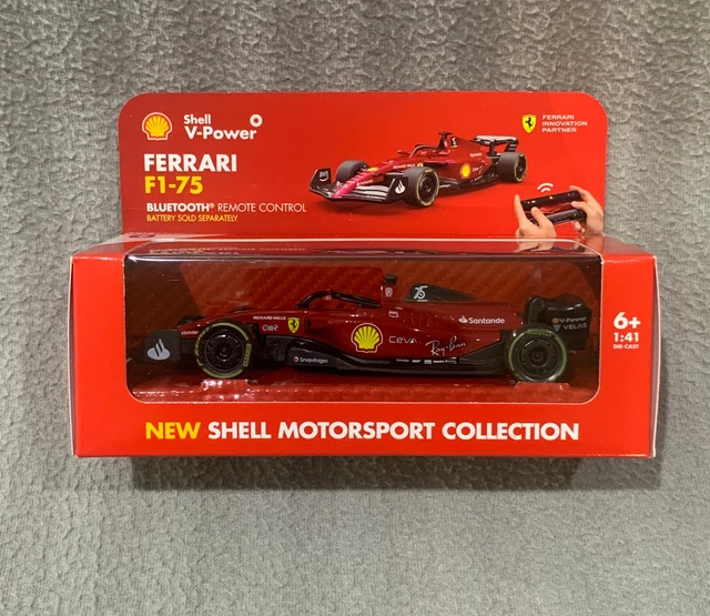 FERRARI F1-75 SHELL motorsport collection V-power 1:41 Diecast scale ...