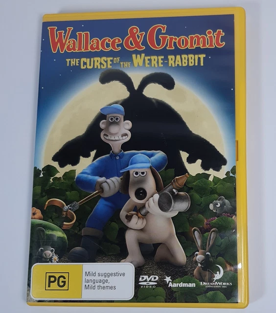 WALLACE & GROMIT: The Curse of the Were-Rabbit PAL DVD R4 Movie VGC £3. ...