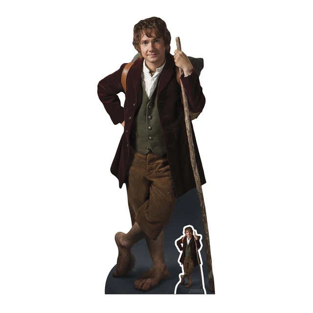 BILBO BAGGINS FROM Hobbit Cardboard Cutout Official Standee with FREE ...
