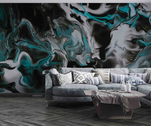 PAPIER PEINT 3D abstrait texture fluide texture murale amovible auto ...