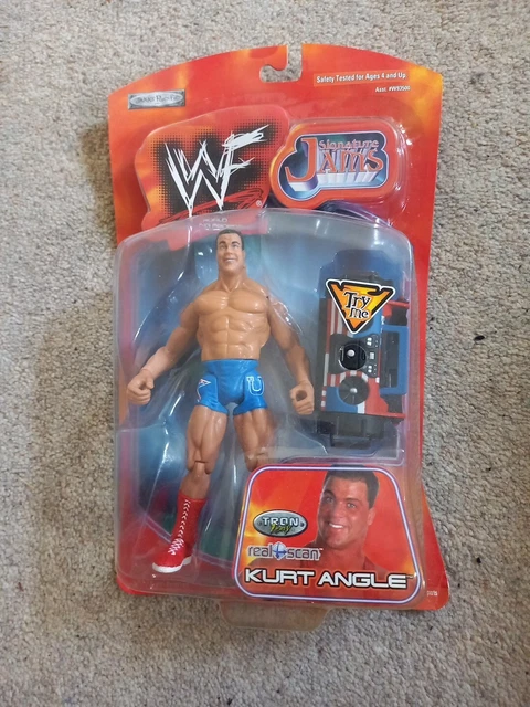 WWF/WWE KURT ANGLE Signature Jams Action Figure £12.50 - PicClick UK