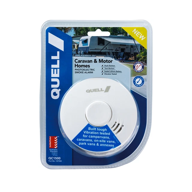 SMOKE ALARM FIRE Detector Quell® PRO Sealed Bug Screen Caravan & RV $43 ...