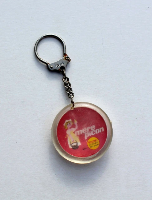 ANCIEN PORTE CLÉ / CLEF - MERE PICON - LAIT ALPES D:4cm / RARE VINTAGE ...