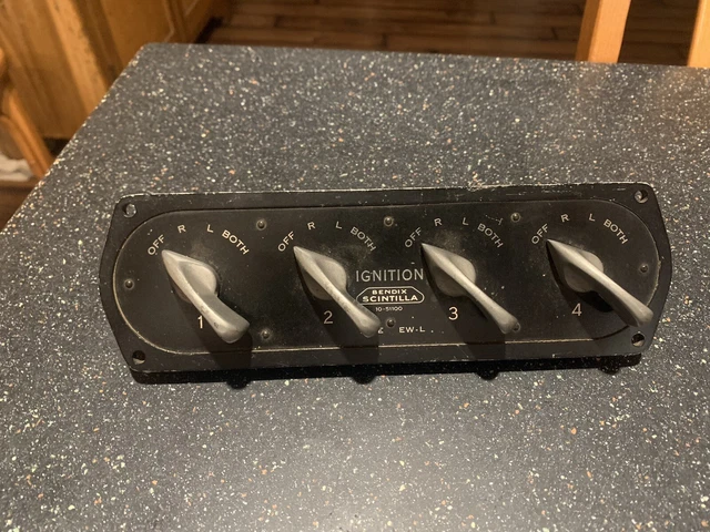WW2 ? BENDIX Scintilla Vintage Aircraft Ignition Switch Airplane Type ...