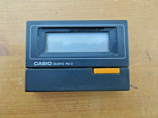 VINTAGE CASIO COMPUTER Co Ltd Japan Quartz PQ-3 Digital Travel Alarm ...