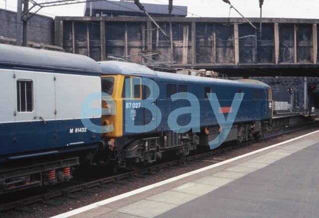 35MM RAILWAY SLIDE of Class 87 87027 @ Birmingham New Street Copyright ...