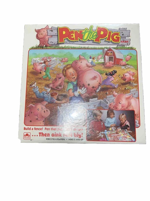 PEN THE PIG Board Game Golden Kids 1990 - New Sealed 2 To 4 Players ...