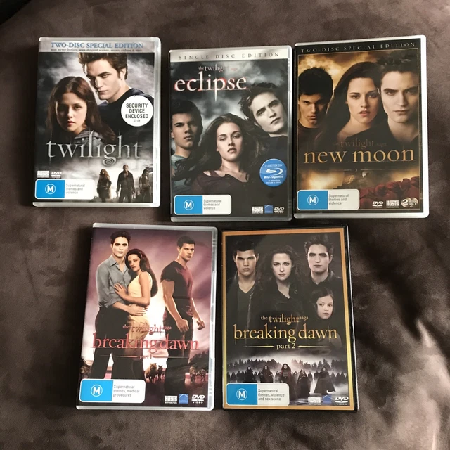 THE TWILIGHT SAGA (2008-2012): 5 DVD Set Complete Movie Collection - Au ...
