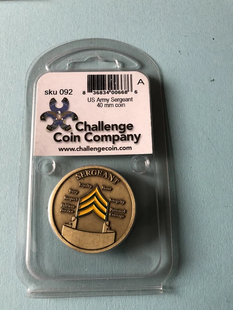 CHALLENGE COIN U.S. ARMY SERGEANT RANK CHALLENGE COIN £13.83 - PicClick UK