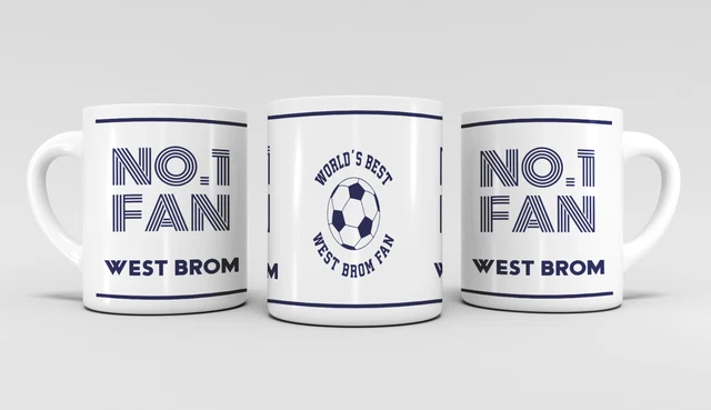 WEST BROM WBA FC Mug Cup Tea Coffee Number 1 Fan Novelty Gift Idea Fan ...