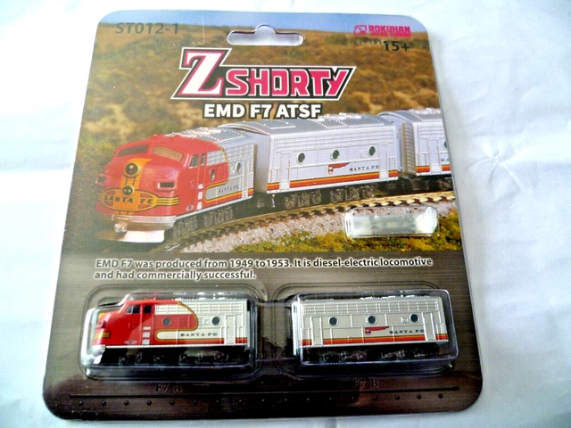 ROKUHAN Z SCALE ST012-1 Z Shorty EMD F7 ATSF Diesel Locomotive Model £31.91 - PicClick UK