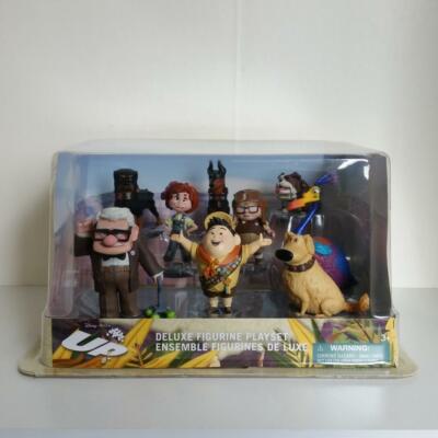 DISNEY PIXAR UP Deluxe Figure Set 9 PVC Figurine Playset Carl Ellie Dug ...