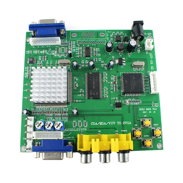 HD VIDEO CONVERTER Board CGA/EGA/YUV/RGB to VGA Arcade Game Monitor to ...