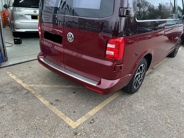 VW T5.1 T6 Transporter Caravelle Multivan Rear Bumper Chrome Protector ...