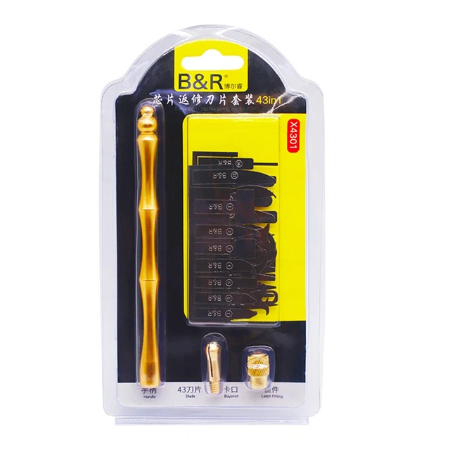 43IN1 DISASSEMBLE PCB BGA Chip Tool Remove Kit Set For iPhone A8-14 ...