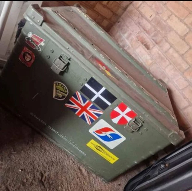 BRITISH ARMY MILITARY Zarges Aluminium Transport Flight Storage Case ...